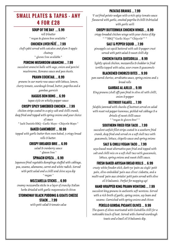Menus - The Crown Inn
